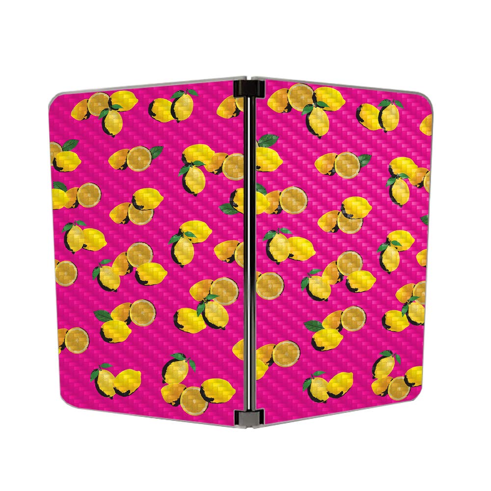 MightySkins Carbon Fiber Skin for Microsoft Surface Duo - Make Lemonade | Protective, Durable Textured Carbon Fiber Finish | Easy to Apply | Made in The USA