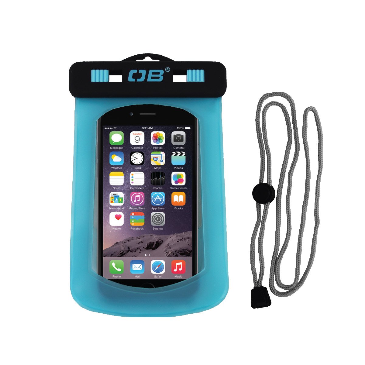 OverBoard Waterproof Phone Case, Aqua, Small