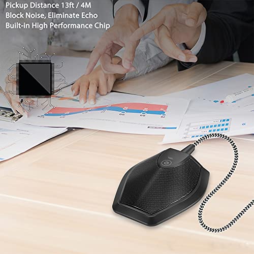 ZSEDP Omni-Directional USB Condenser Microphone Mic for Meeting Business Conference Computer Laptop Voice Studio Speech Microphone