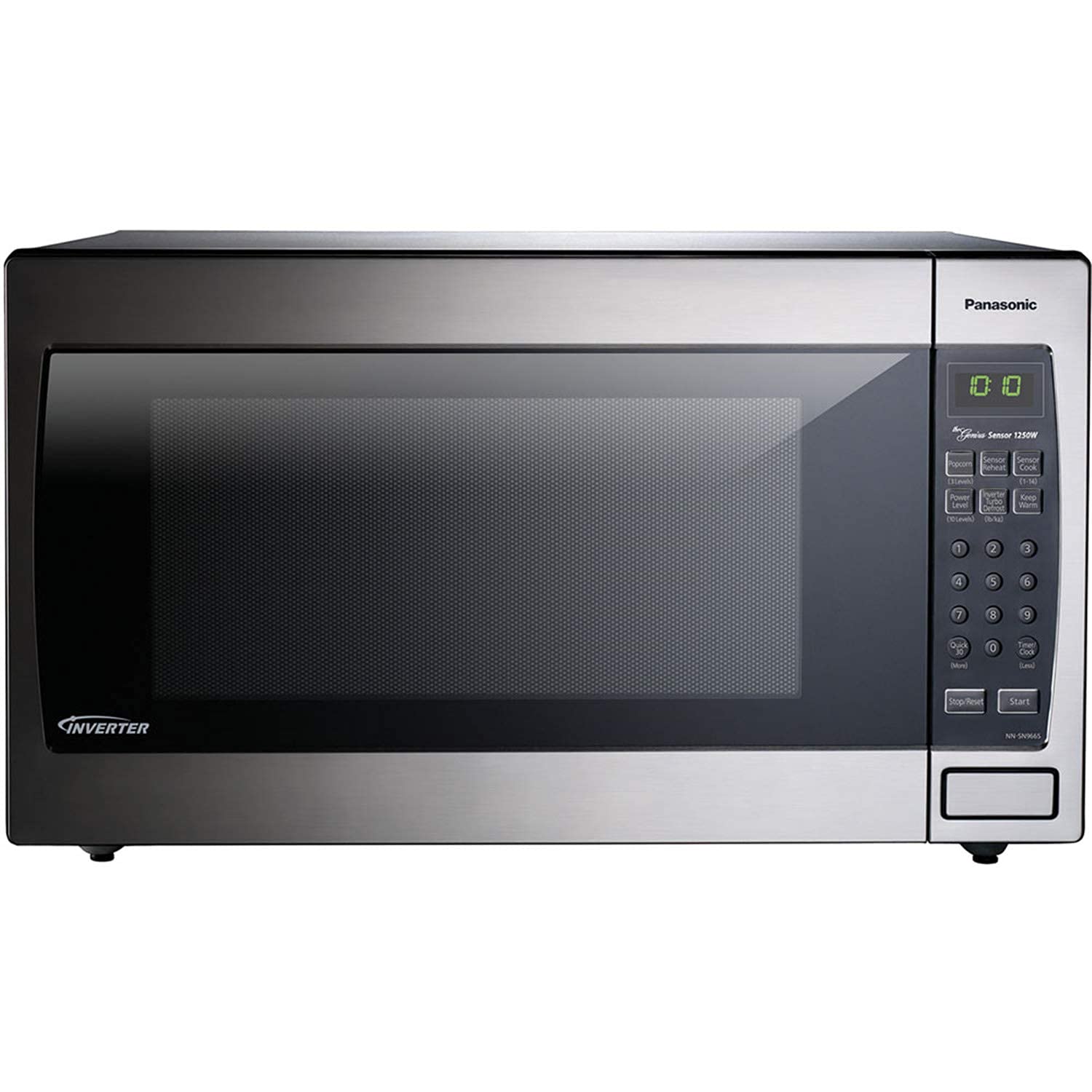 Panasonic 2.2 Cu. Ft. 1250W Genius Sensor Countertop/Built-in Microwave Oven with Inverter Technology (Renewed)