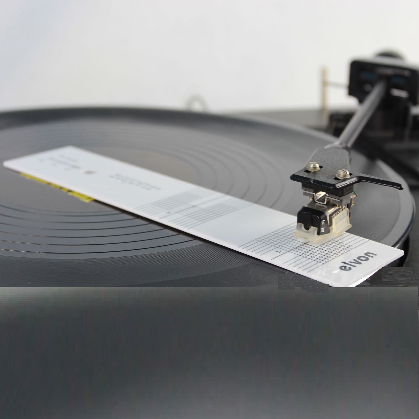 Nobsound Acrylic Cartridge Alignment Baerwald Protractor Phonograph Cartridge Stylus Alignment Tool Record LP Vinyl with Magnifier