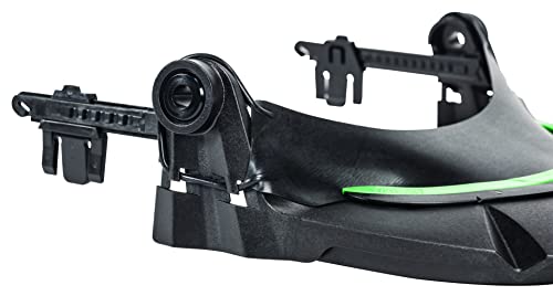 MSA 10115730 V-Gard Frame - General Purpose Applications, Fits Cap-Style Hard Hats, Black, High Density Polyethylene (HDPE), Includes Replaceable Debris Control Attachment, Durable & Reusable