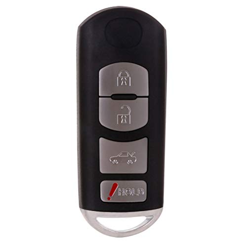 OCPTY 1 X Flip Key Entry Remote Control Key Fob (Shell Case ) Transmitter Replacement for Mazda 3 6 662F-SKE13D01 4 Buttons