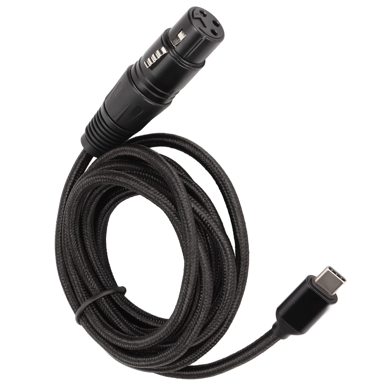 USB C to XLR Female Cable,XLR Male to Female Balanced Microphone Cord USB Microphone Cable Compatible with Phones Tablets(9.8ft)