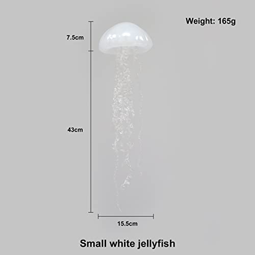 O&M Hanging Jellyfish Decoration, Marine Theme Birthday Party Decorations, Shop Window Supplies, Aquarium Props (Small, Blue)