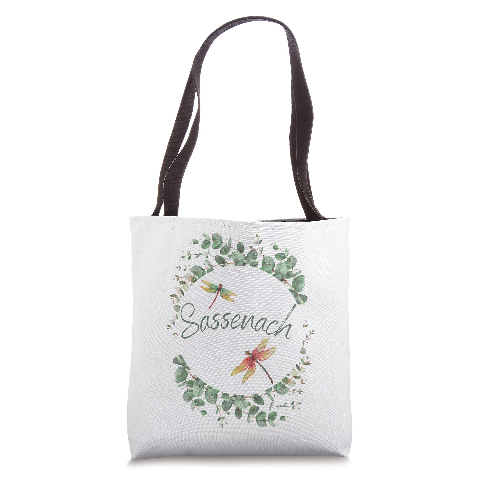 Sassenach Dragonfly 1743 Eucalyptus Boho Tote Bag