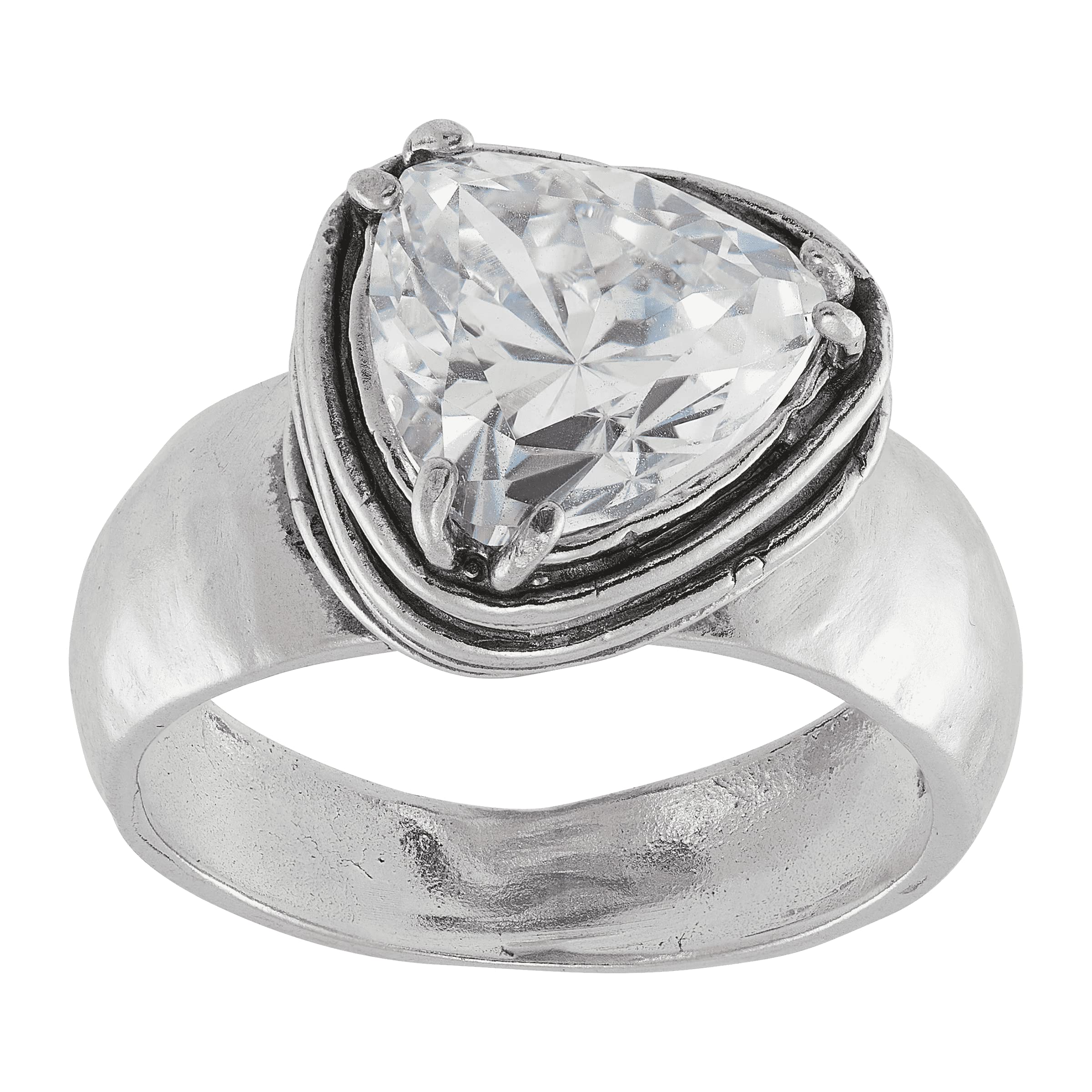 Silpada 'Feel Like a Trillion' Sterling Silver Cubic Zirconia Ring, Size 8, Size 8