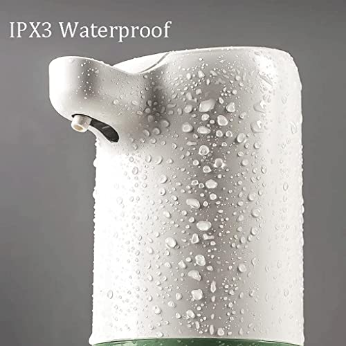 Refillable Soap Dispenser Automatic Soap Dispenser 13.5oz Touchless Foaming Liquid Soap Dispenser Ipx3 Waterproor Rechargeable Soap Pump for Bathroom Easy to use
