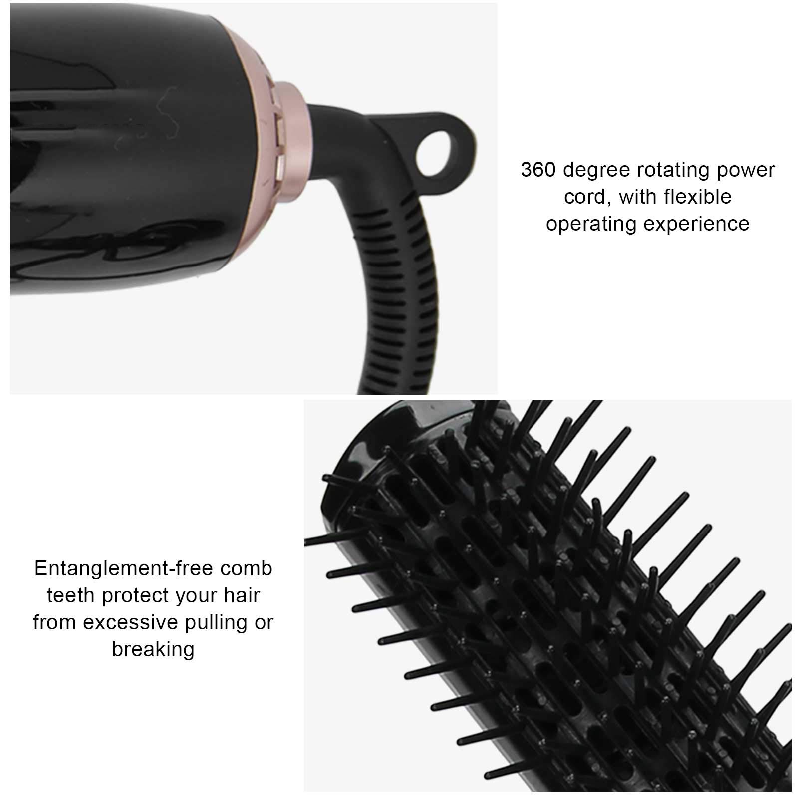 Multifunction Automatic Hair Curler Curling Iron, 4 Replaceable Heads 2 Temperature Ceramic Heating with Ergonomic Handle and 360° Rotating Cord for Easy Travel (US Plug 110v)