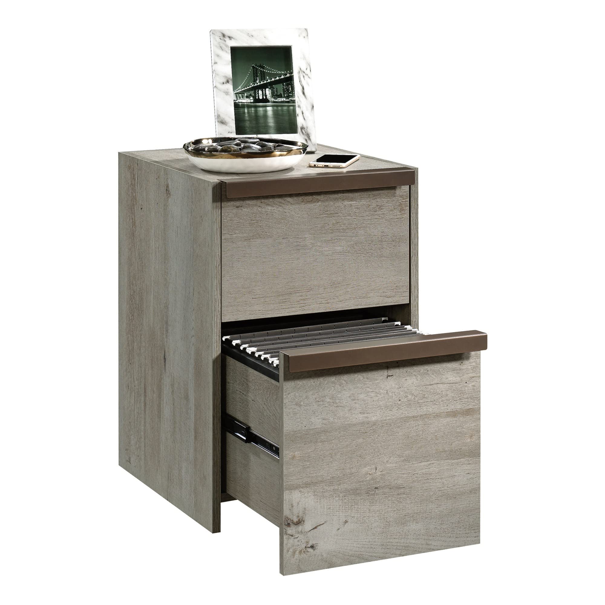 Sauder® Manhattan Gate 18"D Vertical 2-Drawer Mobile File Cabinet, Mystic Oak