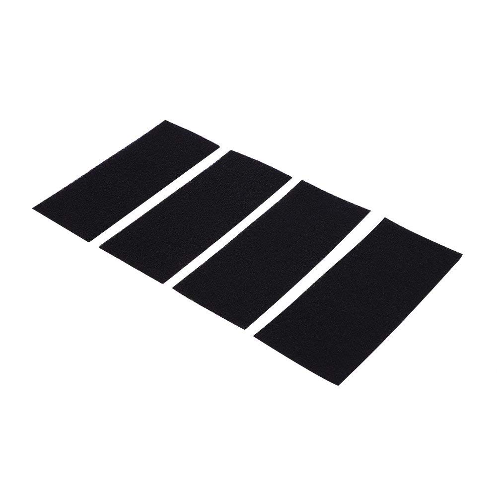 Qiilu Tool Replacement Carbon Filters 4 Pack Black Charcoal Air Filter Sheet for Holmes Air Purifier CuttoFit
