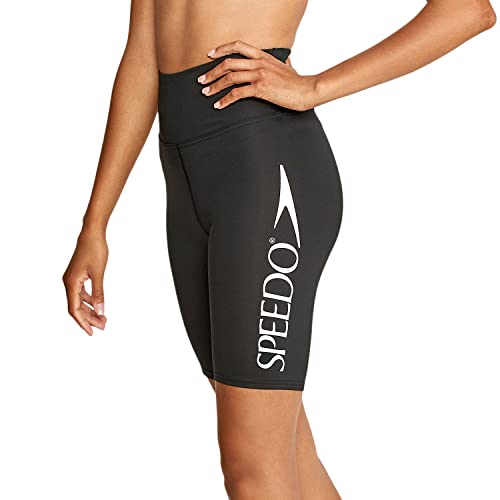 Speedo Women's Standard Swimsuit Bottom Jammer Mid Length, 2022 Black, X-Large
