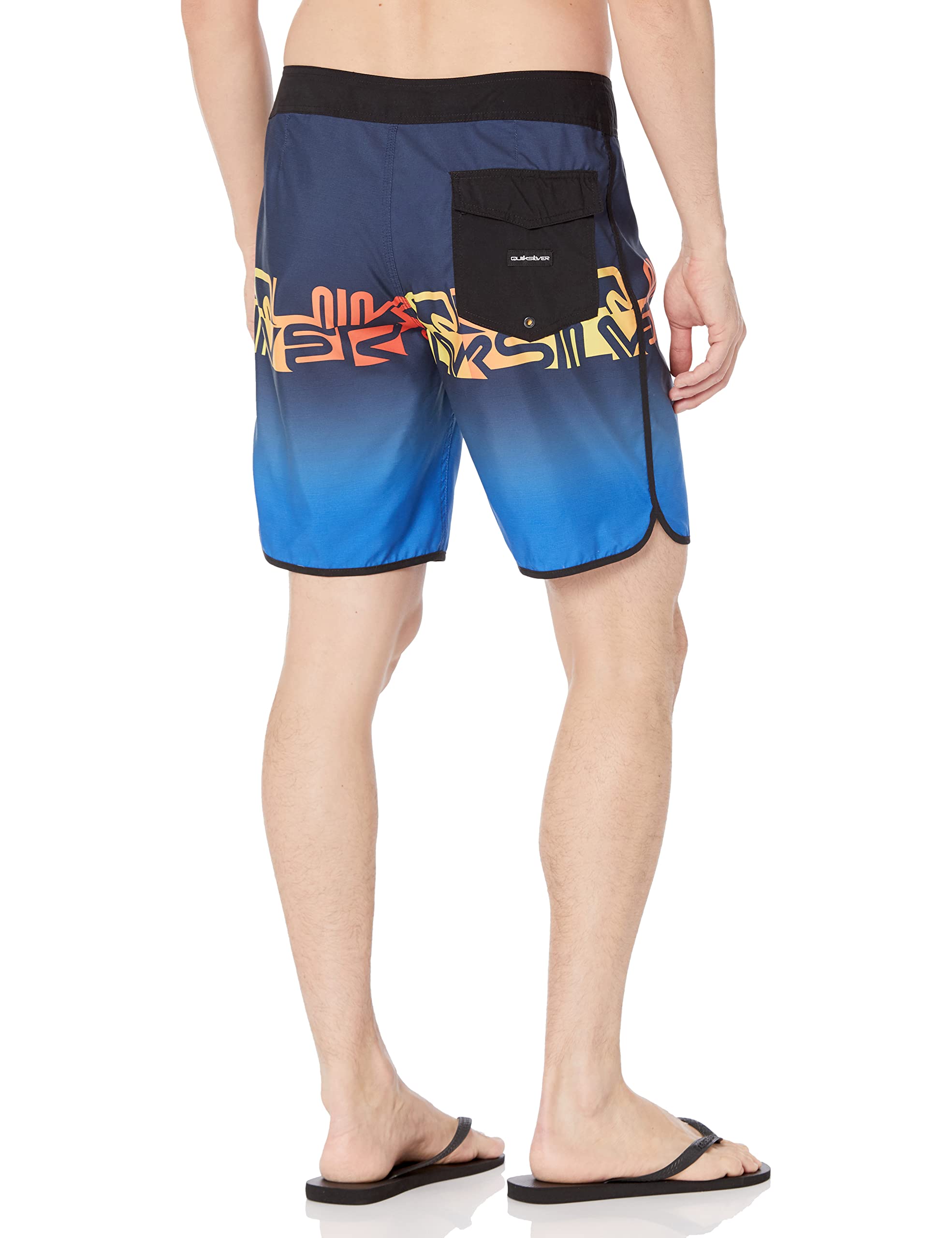 Quiksilver Men's Standard Everyday Scallop 19 Boardshort Swim Trunk, Black, 42