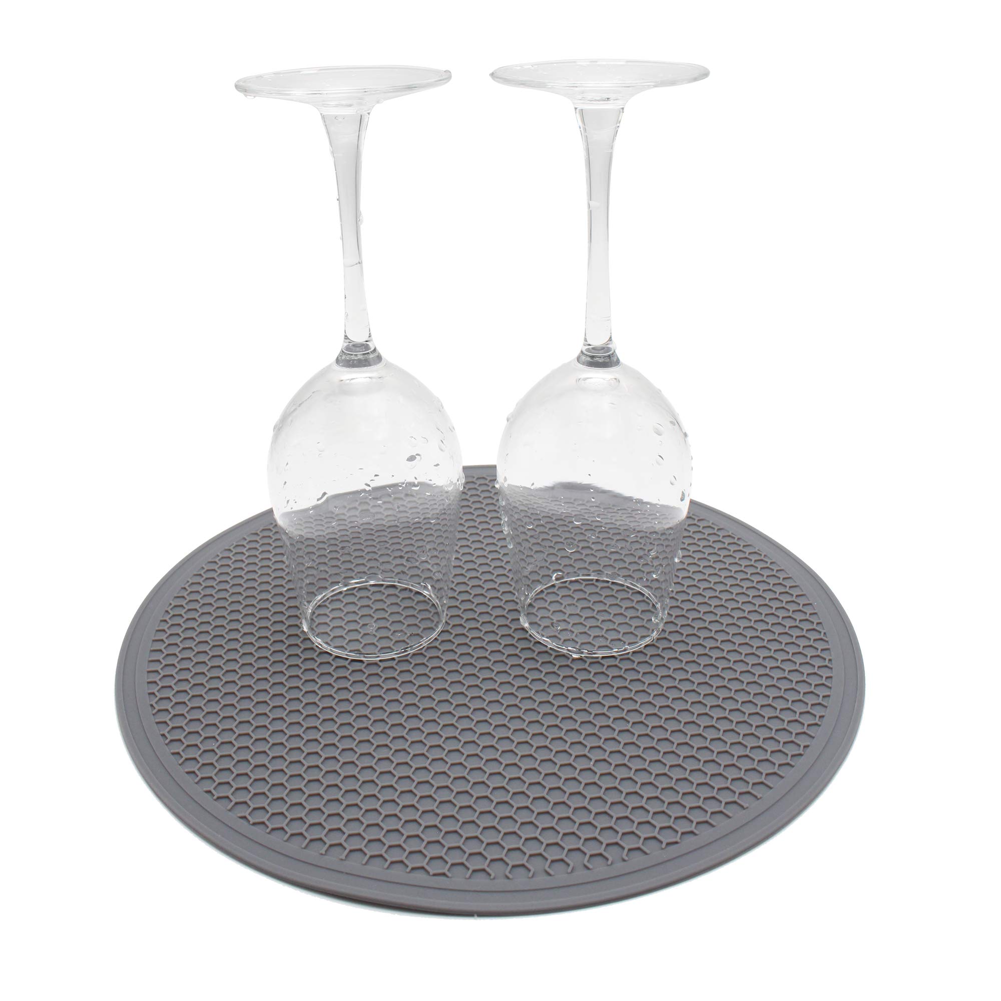 Tongjude Silicone Microwave Mat - 11.7" x 11.7" - Protect From Spill Overs, Non-Slip Silicone Trivet Mats, Hot Pot Holders, Jar Opener,Silicone Drying Mat, Dishwasher Safe