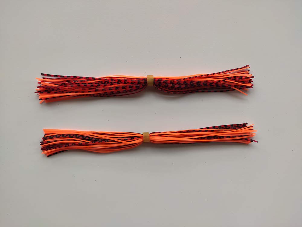 senlang 10 Bundles 50 Strands Fishing Silicone Skirts Spinnerbaits Buzzbaits Squid Rubber Line Jig Head Lures Replacement Fly Tying Material