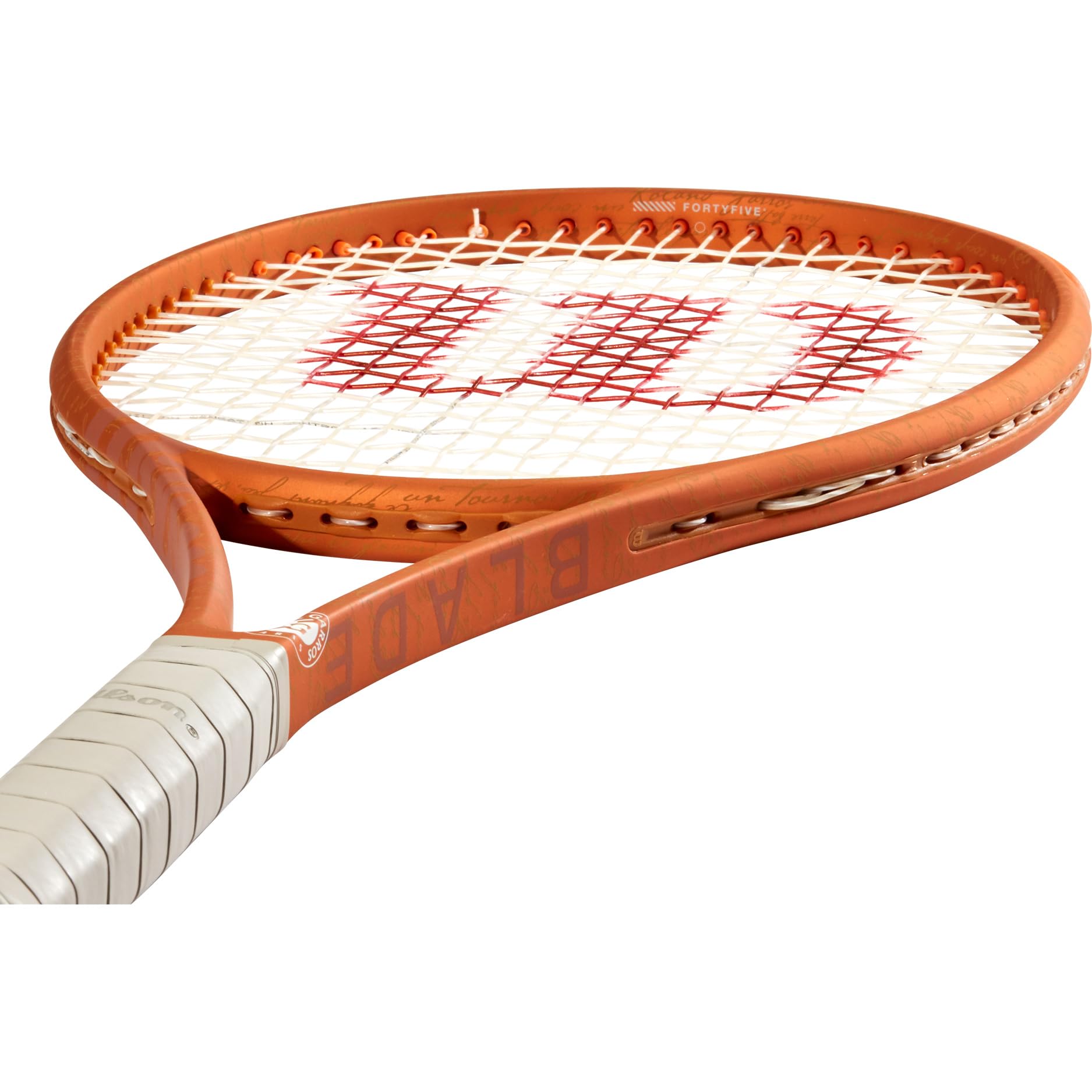 Wilson Blade 98 18x20 V8 Roland Garros Unstrung Tennis Racquet 4 3/8 27