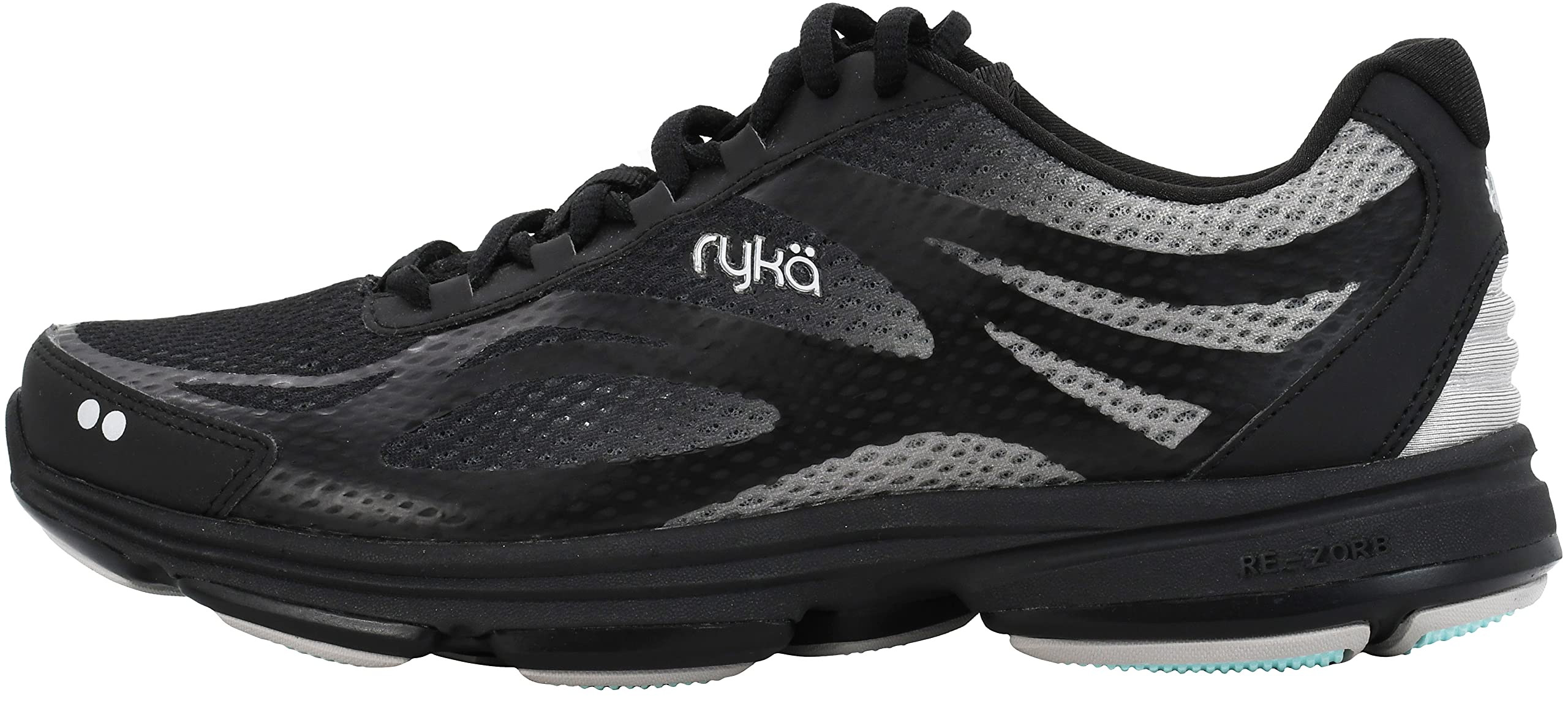 Ryka Women's Devotion Plus 2 Walking Shoe, Black/Grey, 9 W US