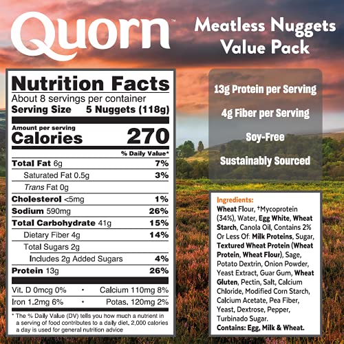 Quorn Foods Meatless Nuggets, Vegetarian, Frozen, 32 oz