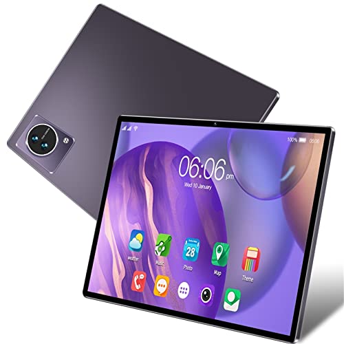 SHMIZZ Dual Card 10.1 Inch Smart Tablet, Android 5.1 Operating System,2G+32G Call Game Dual Camera HD Display,GPS Navigation & FM Radio,4000mAh Large Capacity Battery,Best Gifts (Purple)
