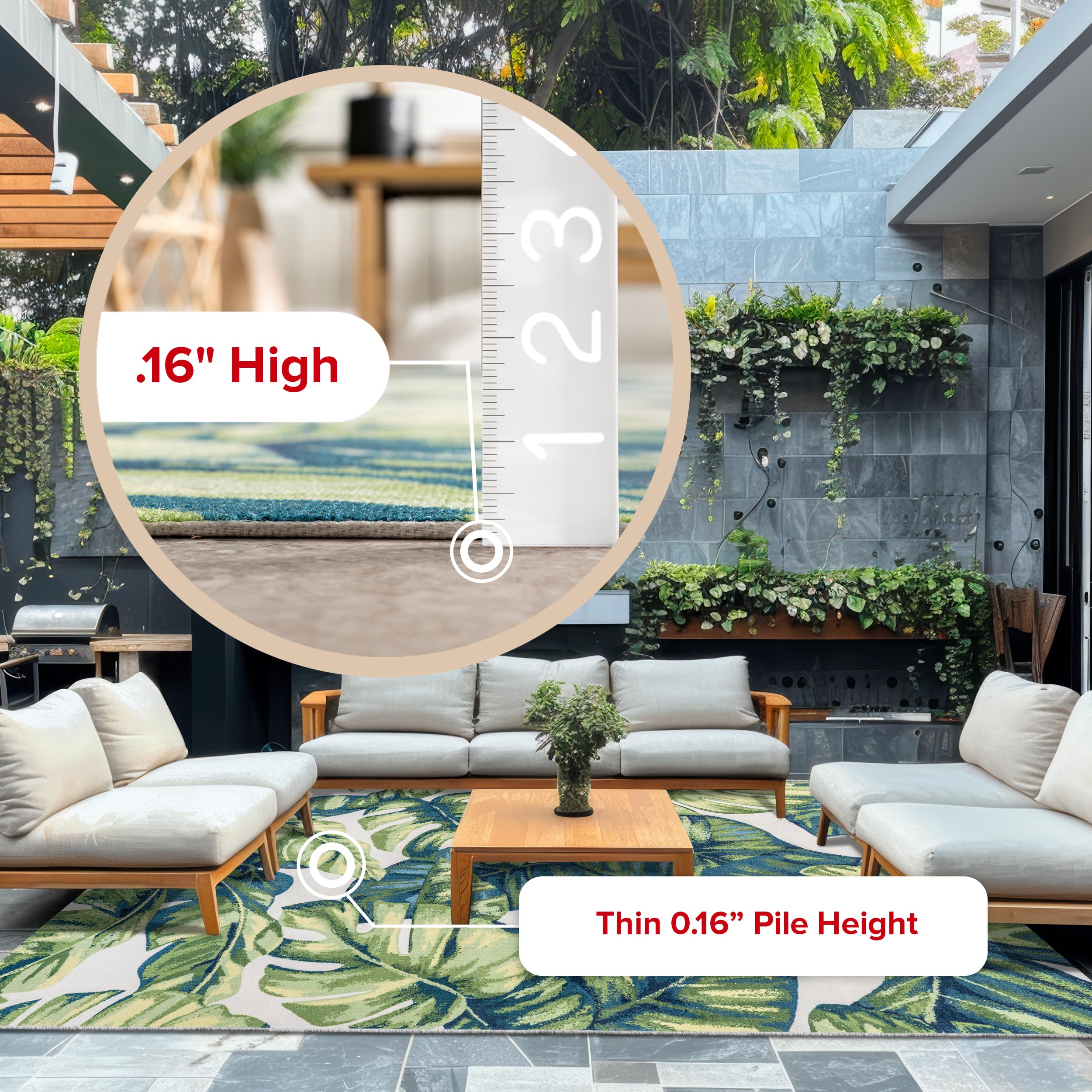 nuLOOM Lisa Floral Indoor/Outdoor Area Rug, 9x11, Multi