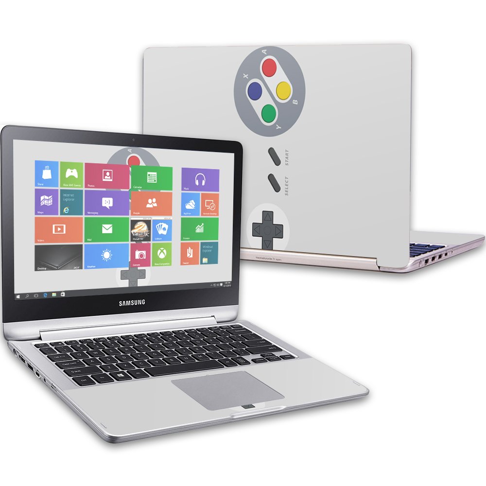 MightySkins Skin Compatible with Samsung Notebook 7 Spin 13.3" (2016) wrap Cover Sticker Skins Retro Gamer 1