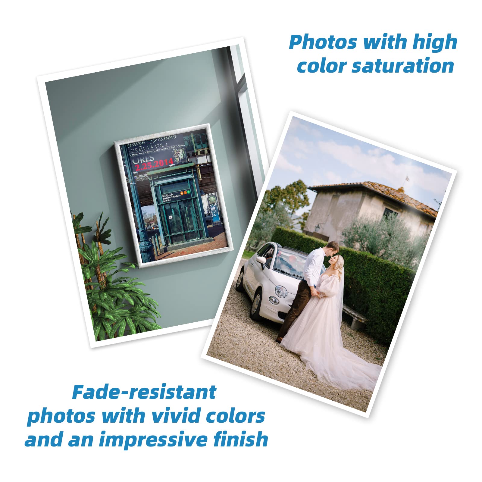 Uinkit 100 Sheets Double Sided Glossy Photo Paper 8.5x11, 54lb, 200gsm Brochure and Flyer paper for Inkjet Printing