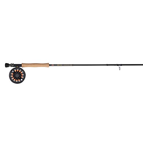 PENN Fishing Battle Fly Reel and Fishing Rod Outfit Combo, Black, 8wt, BTLFLY8WT90