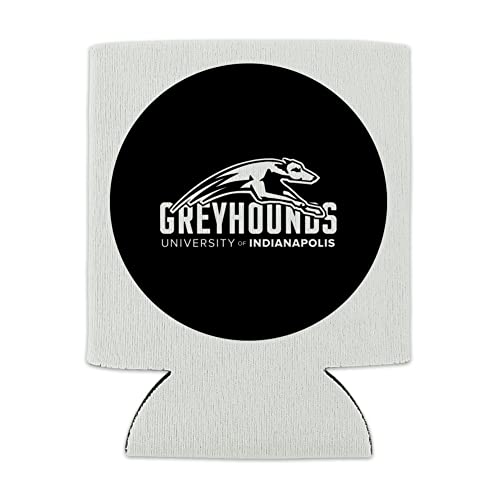 University of Indianapolis Secondary Logo Can Cooler - Drink Sleeve Hugger Collapsible Insulator - Beverage Insulated Holder