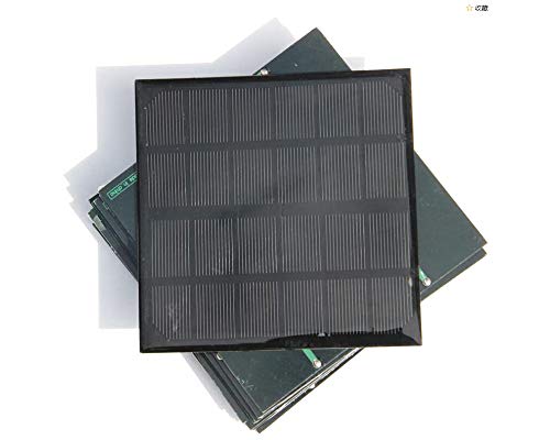 XINI INDUSTRIAL 5pcs 3w 6v 500ma 145x145mm Mini Monocrystalline Silicon Solar Panel Module DIY Polysilicon Solar Epoxy Cell Charger