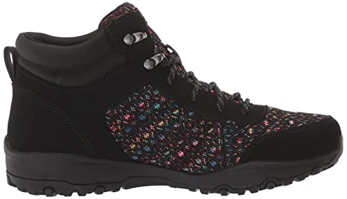 Skechers Women's Lace up Boot Hiking, Black Multi, 8.5