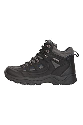Mountain Warehouse Adventurer Mens Waterproof Hiking Boots Black 7 M US Men