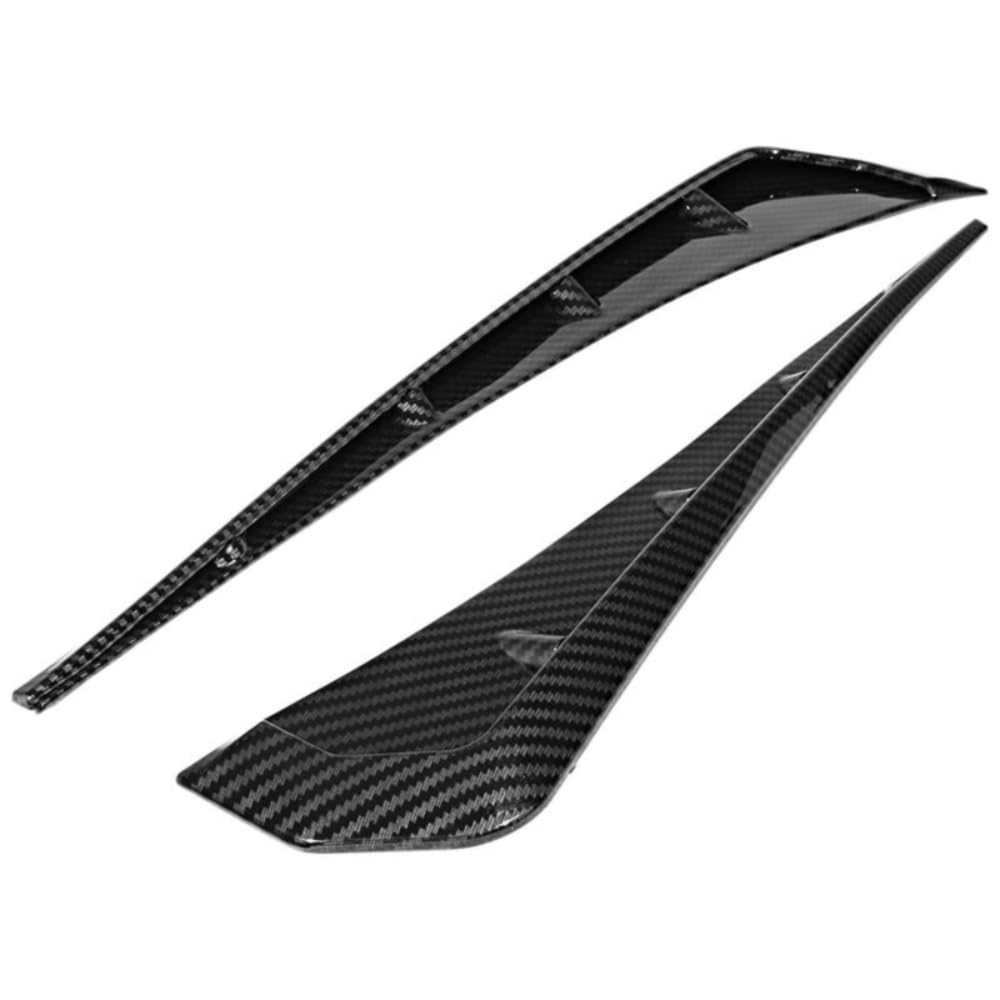 Meneonrs Fits 10th Gen Front Fender Side Vents Carbon Fiber Print Black Carbon Fiber Dip (Gloss/Smooth Finish ABS Plastic - Acrylonitrile Butadiene Styrene