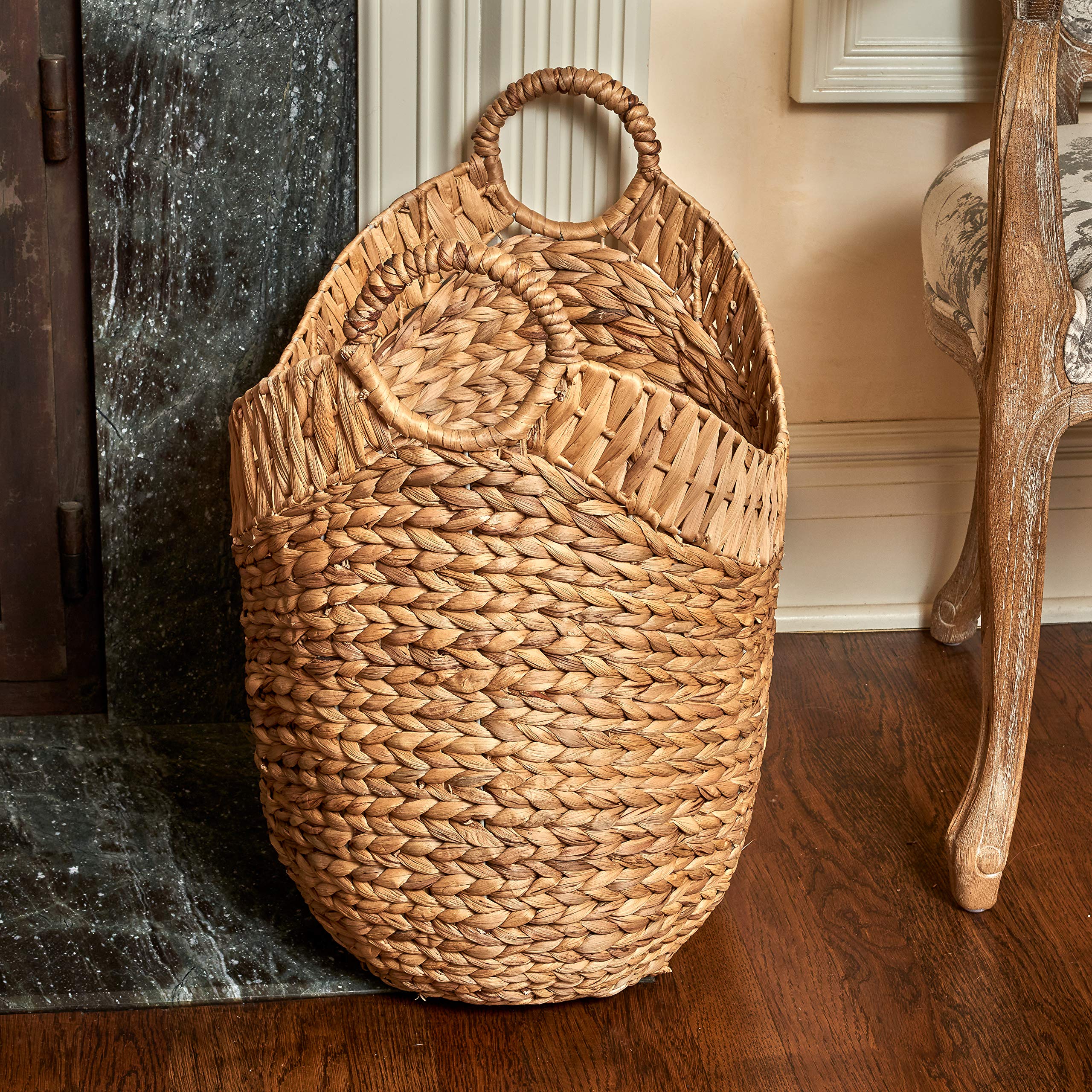 Quality Outdoor Living 29-BH01WH Storage Basket, Natural