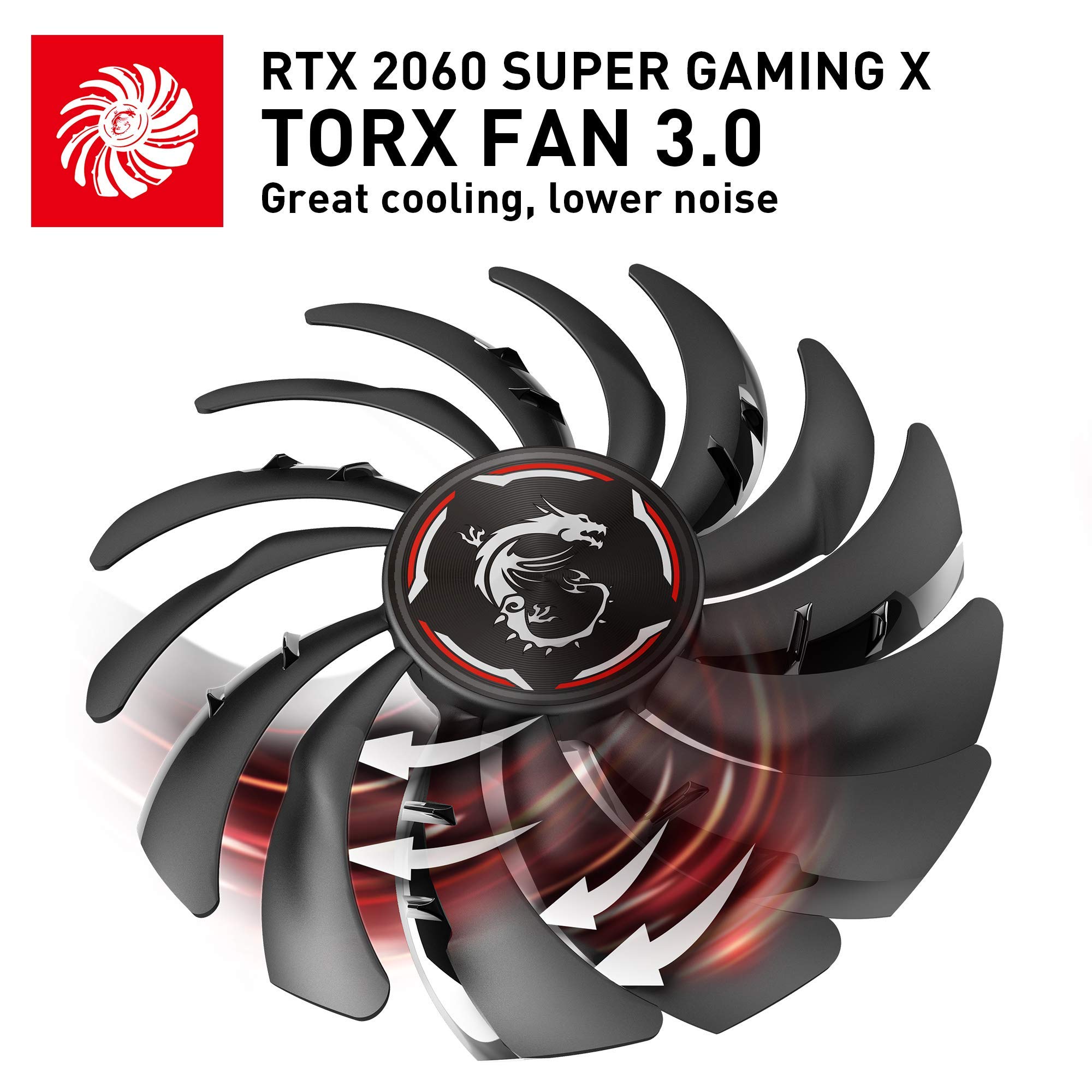 MSI GeForce RTX 2060 Super Gaming X RGB Dual Fan Graphics Card - 8 GB (Renewed)