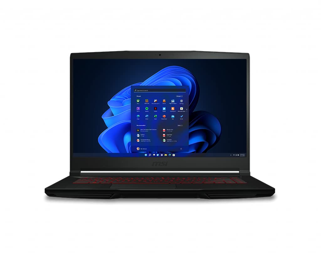 MSI GF63 Thin 10SCXR Gaming Laptop, Intel 6-Core i5-10500H, 15.6" FHD IPS Display, NVIDIA GeForce GTX 1650, 24GB DDR4 1TB SSD, Type-C, Backlit Keyboard, RJ-45, Wi-Fi 6, Win11 Home