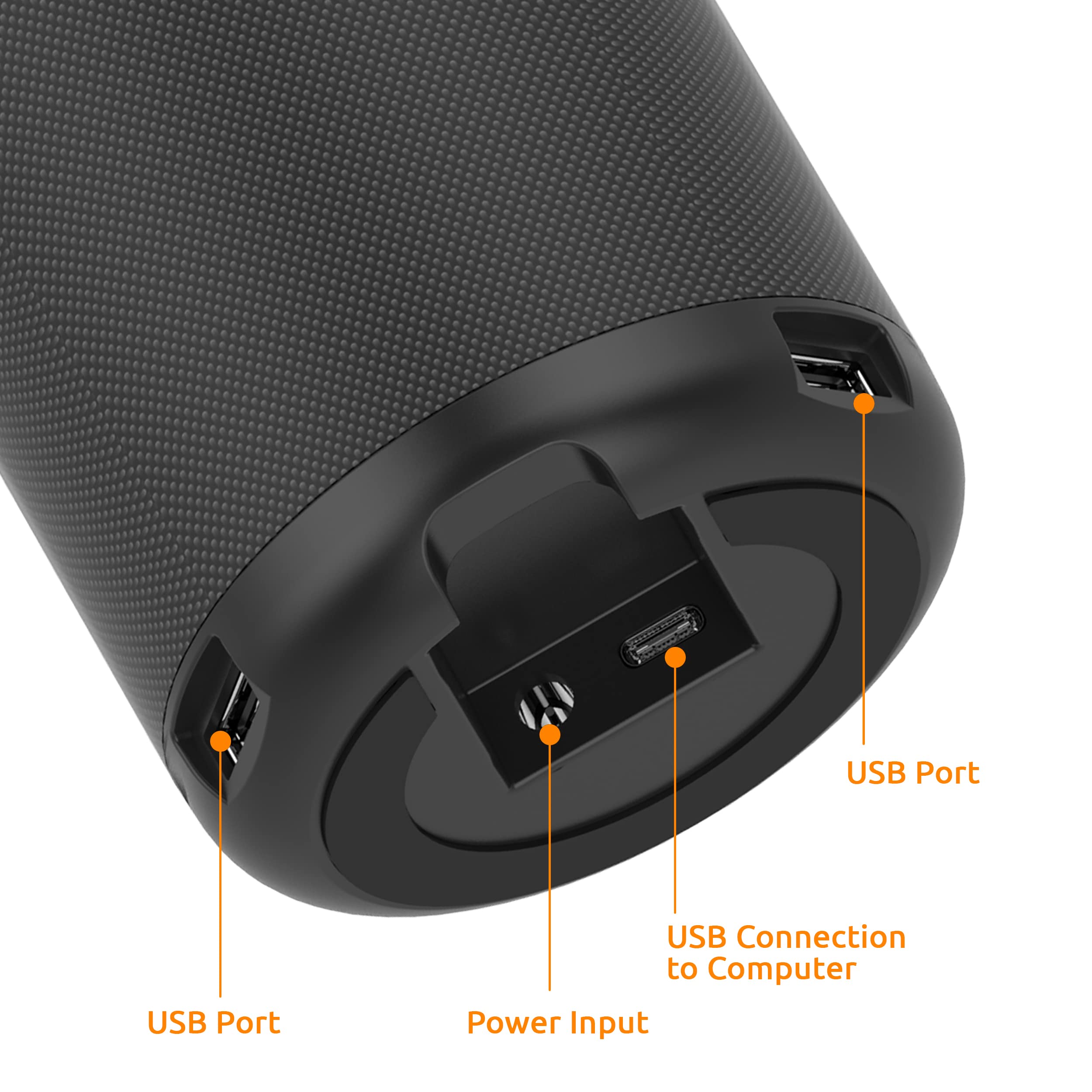 TOUCAN Conference Speakerphone with 4 Built-in Echo-Canceling Microphone | Home Office, Conference Room Meeting Use | Bluetooth Enabled Conference Speaker
