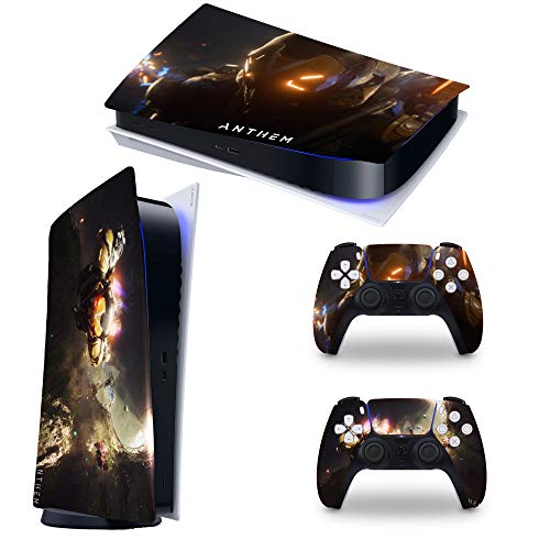Shooter Game - PS5 Standard Edition Skin Console and 2 Controller, Vinyl Decal Sticker Full Cover Protective