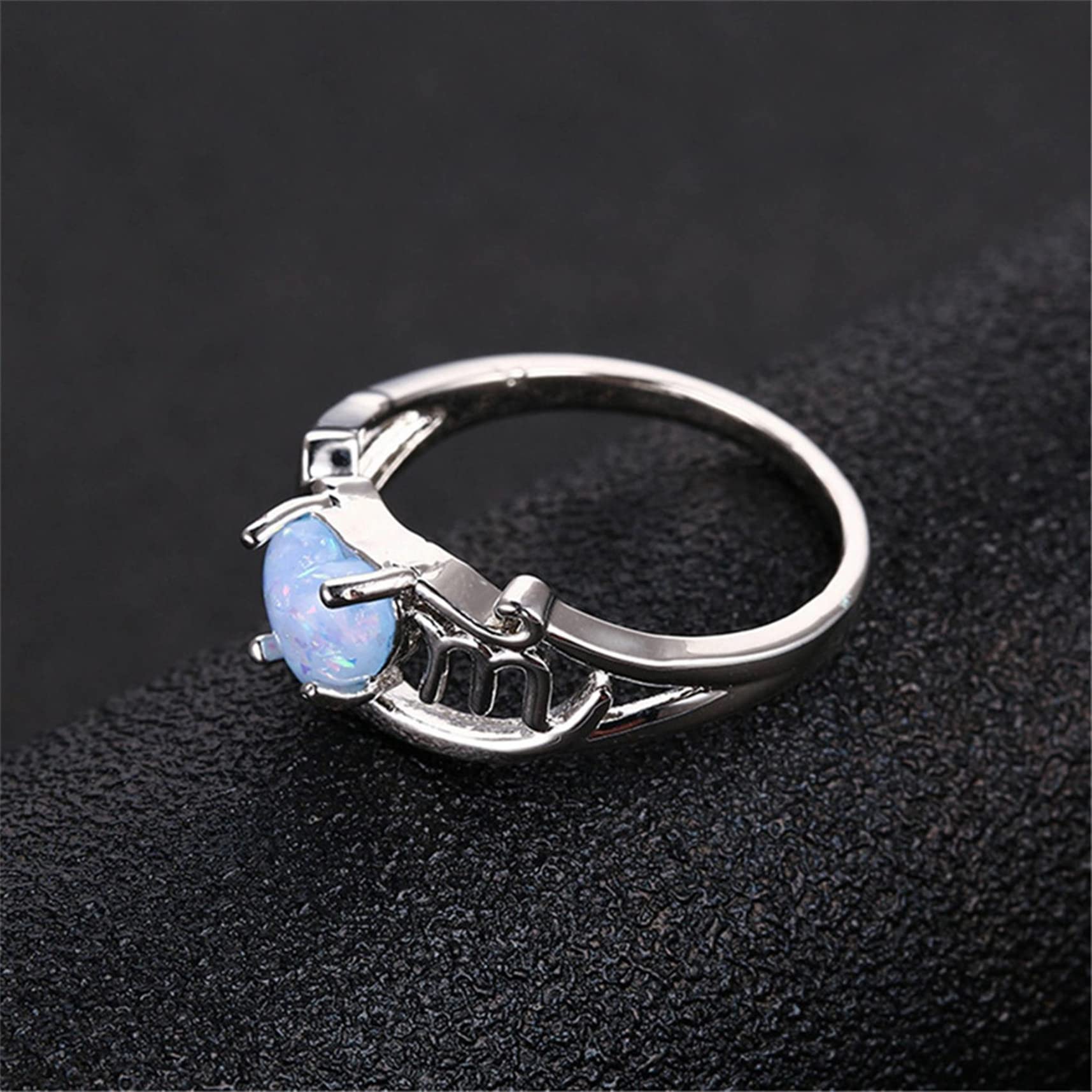 Timetries01 Stainless Steel Mom Ring, Mother's Day Birthday Wedding Graduation Gift Jewelry