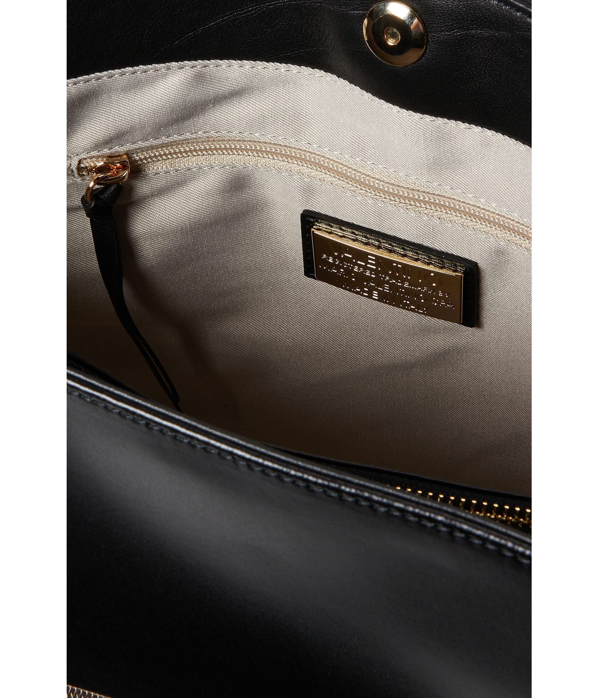 Valentino Bags by Mario Valentino Luisa Lavoro Gold Black One Size