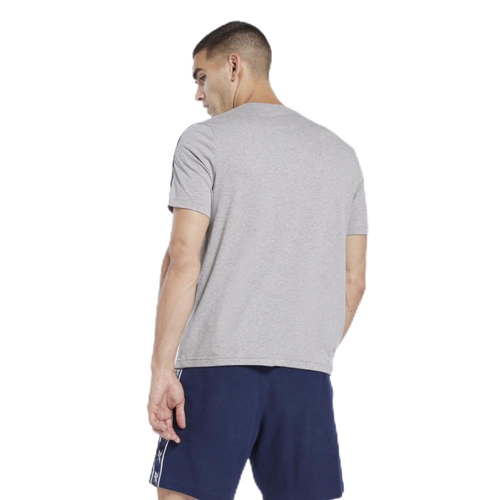 Reebok Men's Standard Tee, Semi Classic Teal/Black Read Logo, Large