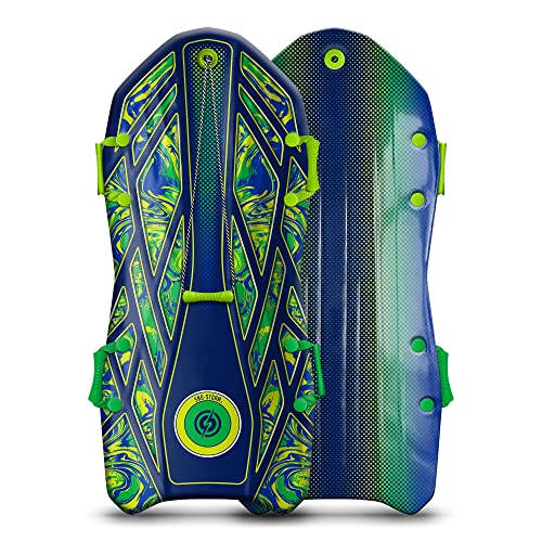 Sno-Storm Premium Foam Snow Sled 2-Pack | Superior Foam Recreational Snow sled | Tow Rope and Handles | Sized for Youth and Adults | Contoured Deck Design | 50in-127cm Design Length |, Camo