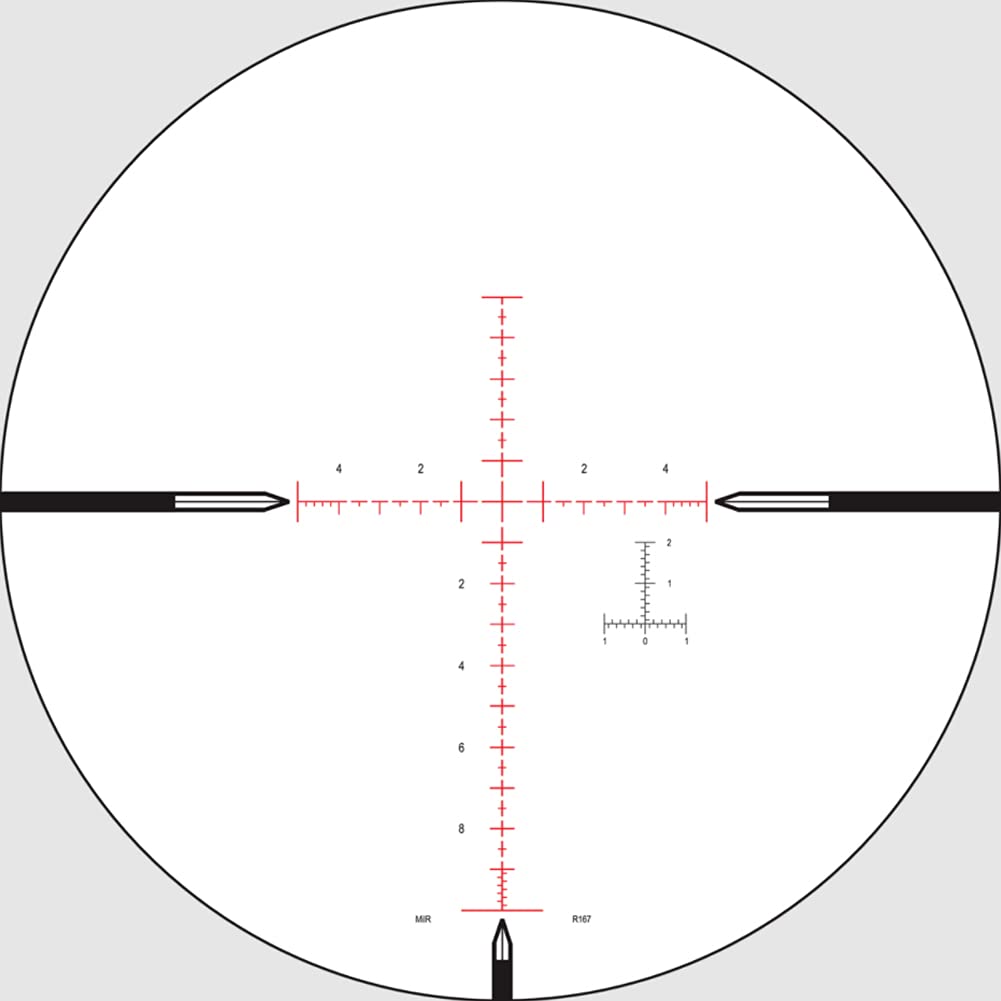 NIGHTFORCENXS 2.5-10x42mm F2 30mm Tube Durable Precise Accurate Black Gun Scope - ZeroStop Parallax Adjustable Second Focal Plane Illuminated Hunting Scope, MIL-R - 10 Mils (C461)