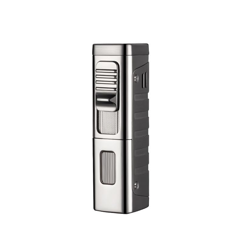 New Gas Lighter, Triple Windproof Flame, Reusable, Easy to Carry, Suitable for Father's Boyfriend As A, Daily Use (Color : C3)