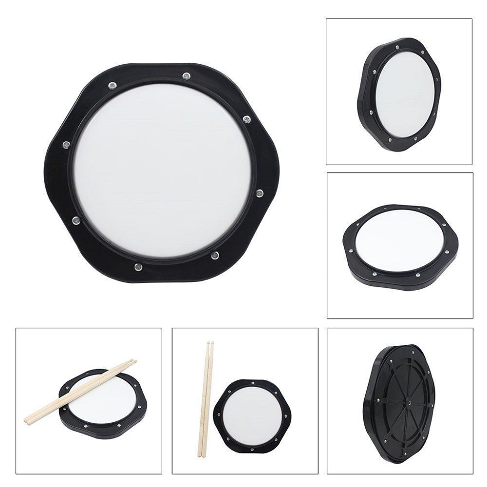 Mowind Drum Practice Pad 10 Inch Tunable with Drumsticks Carrying Bag
