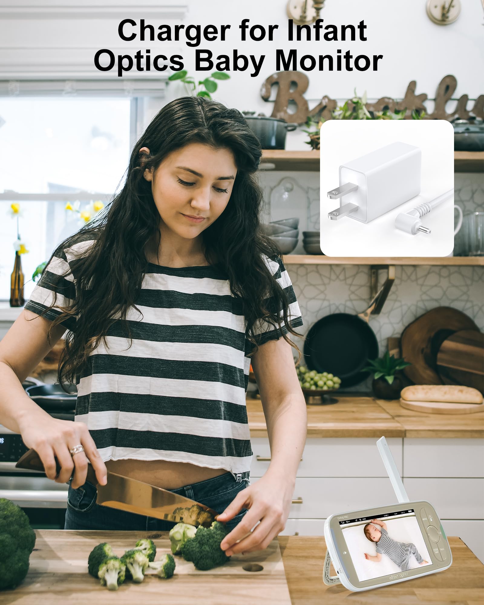 Replacement for Infant Optics Dxr-8 Pro Charger Only Compatible with Infant Optics Baby Monitor (NOT for Camera Unit/NOT for DXR8)