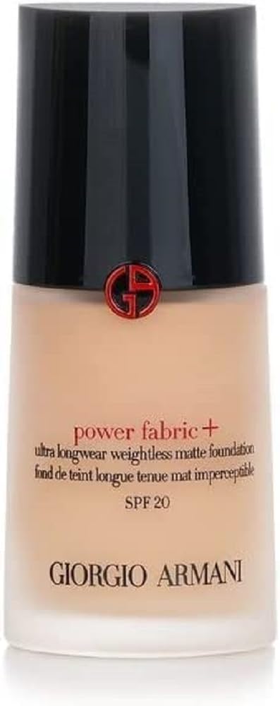 Power Fabric Plus Longwear Weightless Matte Foundation SPF 20-3 by Giorgio Armani for Women - 1 oz Foundation