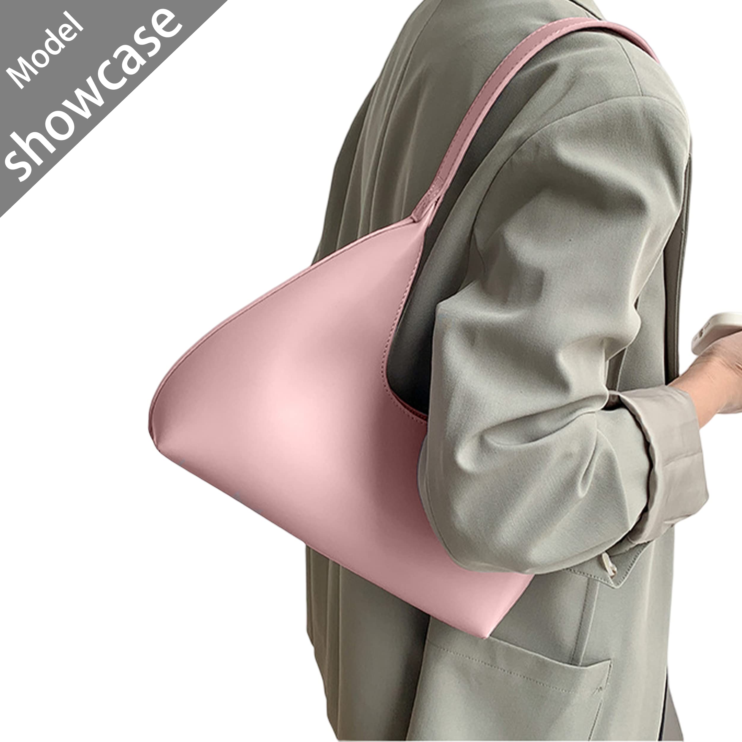 Women's Small Shoulder Bags Fashion Small Hobo Bags Women's Mini Wallets Women's Clutches (Pink)