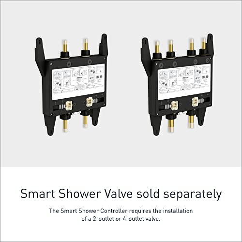 Moen Terra Beige Smart Shower 4-Outlet Digital Shower System Controller for Thermostatic Shower Valve, TS3304TB
