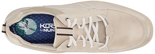 Nunn Bush Men's KORE Walk Moccasin Toe Lace Up Oxford Shoe, Bone, 9