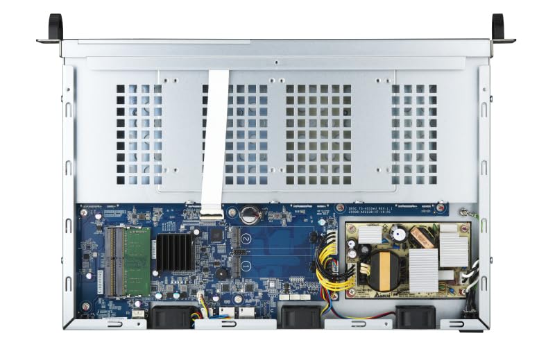 QNAP TS-451DEU-2G 4 Bay Rackmount NAS Enclosure - with 2.5 GB E Connectivity, 2 GB RAM, Intel Celeron 2.0 GHz Dual-Core Processor - for Small-to-Mid Size Offices and Audiovisual Rooms